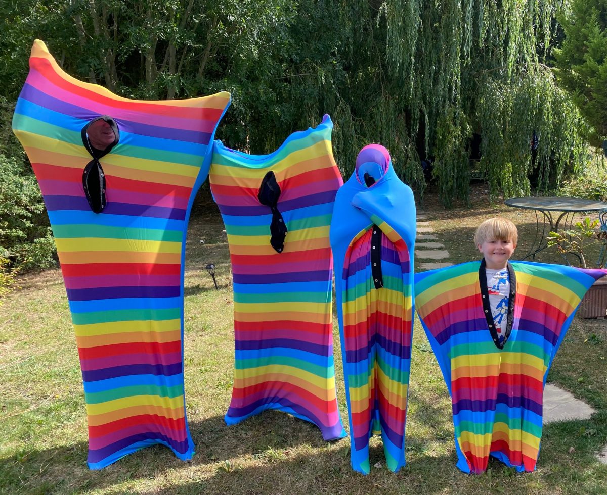 Sensory Rainbow Design Body Sock / Sack in 4 sizes - Sensory Hugs