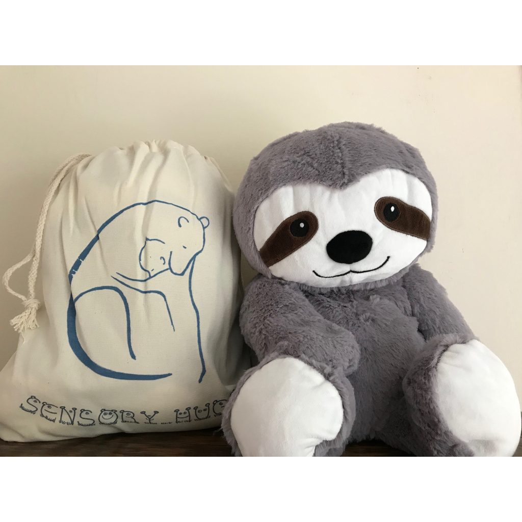 Weighted Soothing Sloth. 35cm. 4lb with or without personalised jumper ...