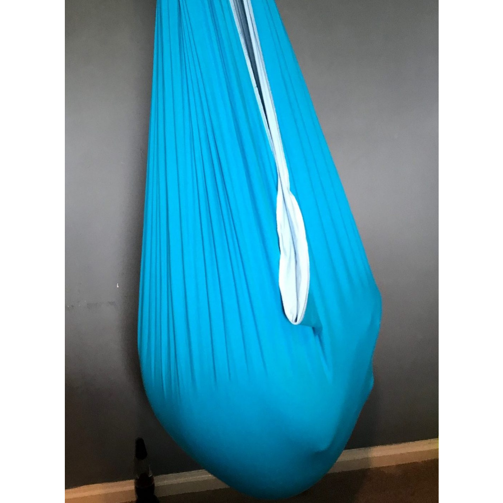 Double Layered Reversible Cotton/ Spandex Soft Sensory Swing. Blue ...