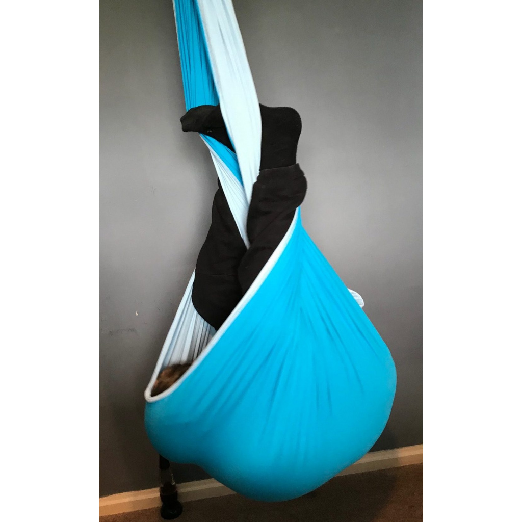 Double Layered Reversible Cotton/ Spandex Soft Sensory Swing. Blue ...