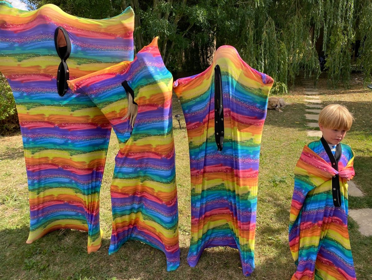 Sensory Rainbow Design Body Sock / Sack in 4 sizes - Sensory Hugs