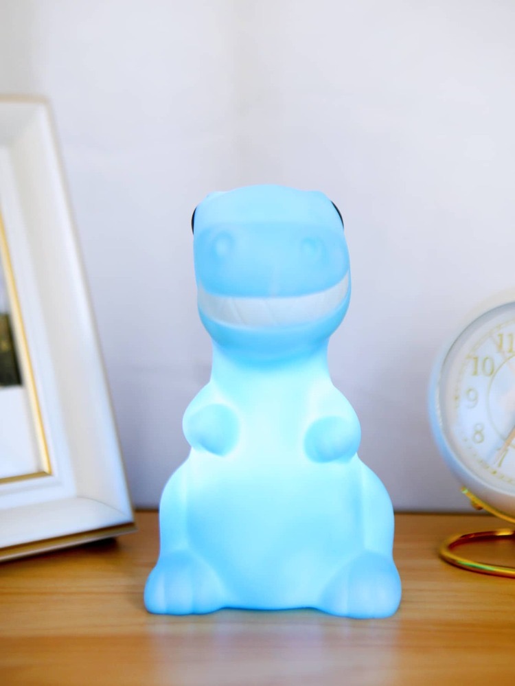 Dinosaur Night Light 14cm high. White with batteries. - Sensory Hugs