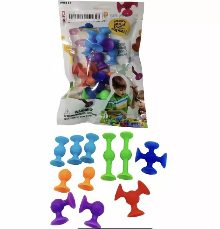 Suction Cup Fidget Toy Set. 11 Piece set. Great Stocking Filler ...