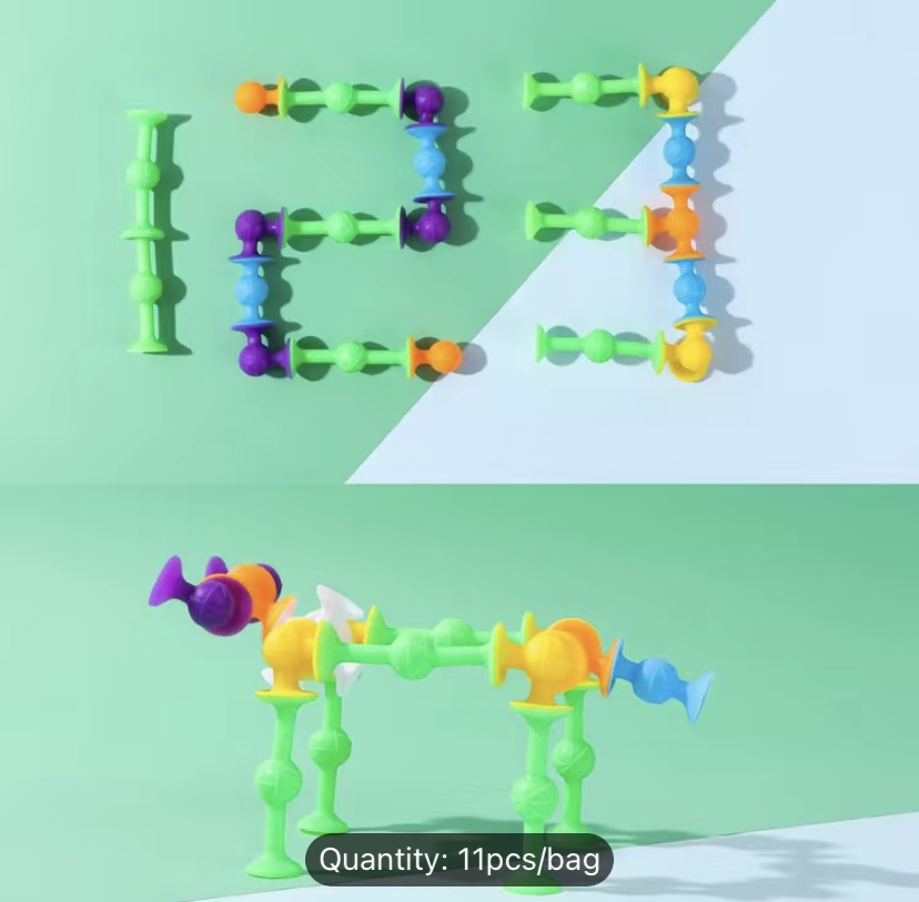 Suction Cup Fidget Toy Set. 11 Piece set. Great Stocking Filler ...